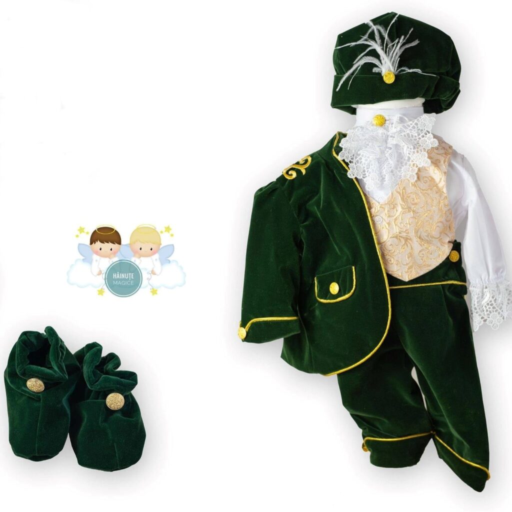 Costum botez băieți Micul Rege – Hainute Magice